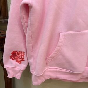 Pink Palm Puff | Tops | Pink Palm Puff Pink Embroidery Hoodie Soft Cozy ...